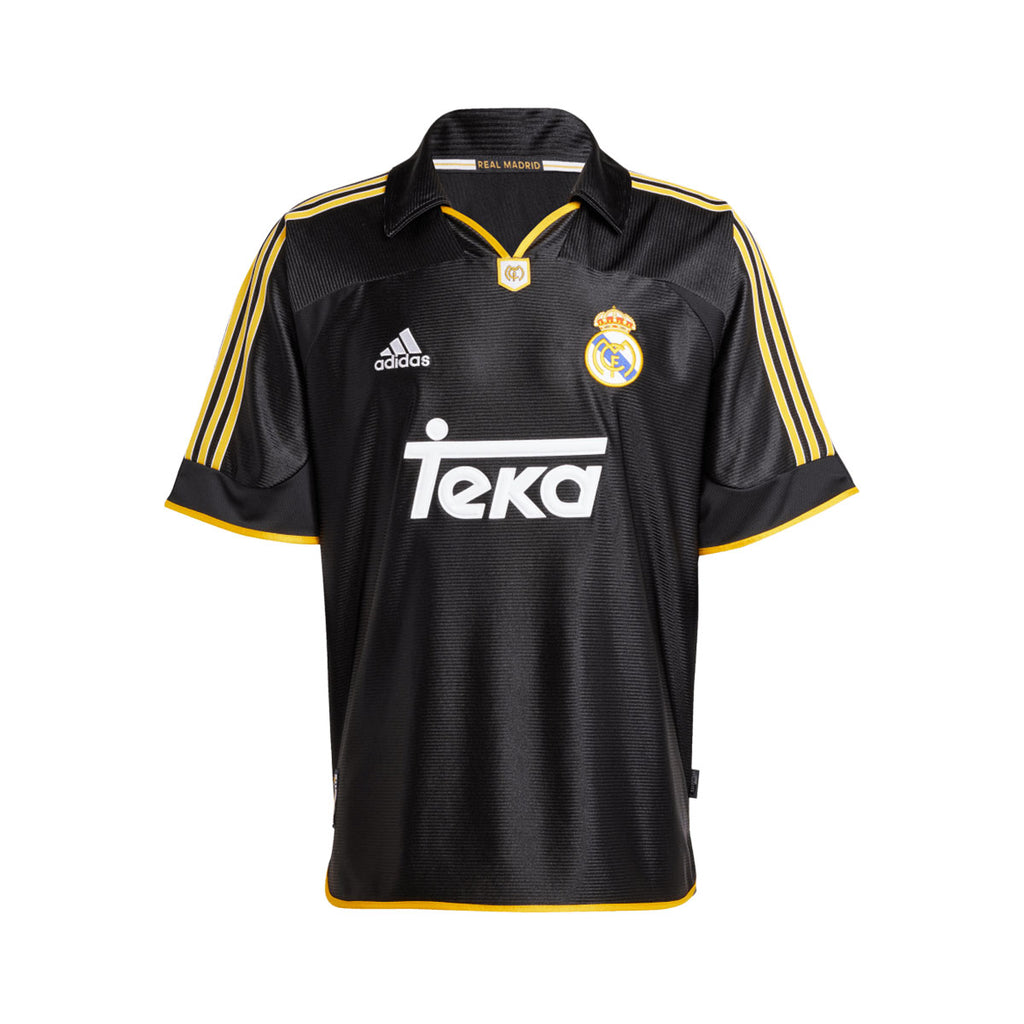 ADIDAS REAL MADRID 1999/2000 AWAY RETRO JERSEY - BLACK – Ari Online Store