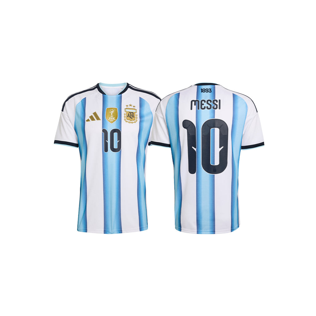 ADIDAS ARGENTINA 2026 HOME KIDS JERSEY MESSI#10 - WHITE/ICEY BLUE/LIGH ...