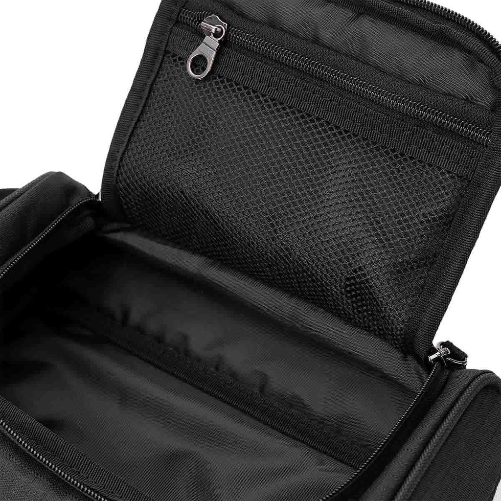 ARI COMPACT TOILETRY BAG - BLACK/BLACK/WHITE – Ari Online Store