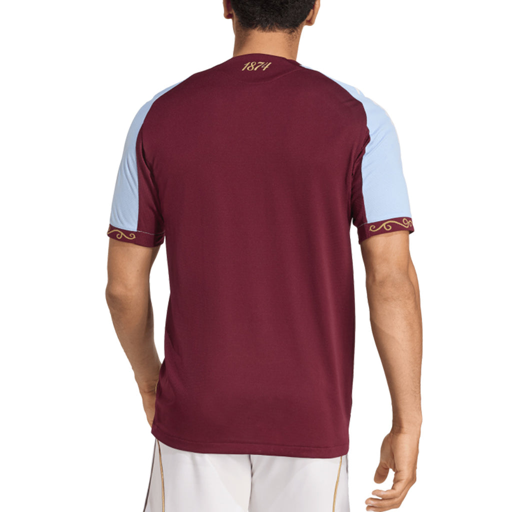 ADIDAS ASTON VILLA 2025/2026 HOME PLAYER JERSEY - MAROON/GLOW BLUE ...