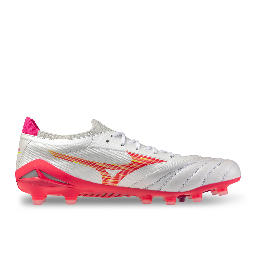 MIZUNO MORELIA NEO IV BETA ELITE FG - WHITE/PINK TETRA/FUCHSIA – Ari ...