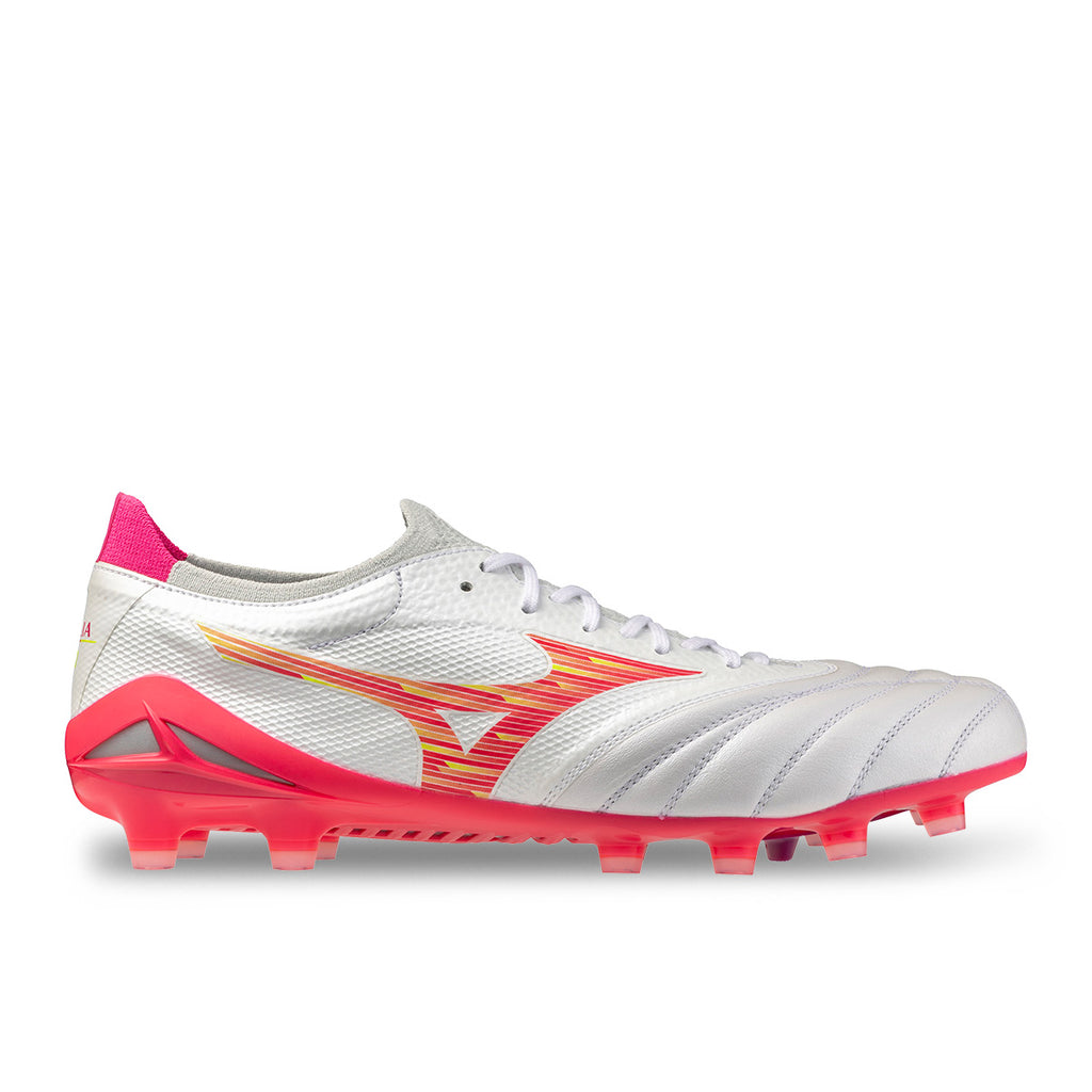 MIZUNO MORELIA NEO IV BETA ELITE FG - WHITE/PINK TETRA/FUCHSIA – Ari ...