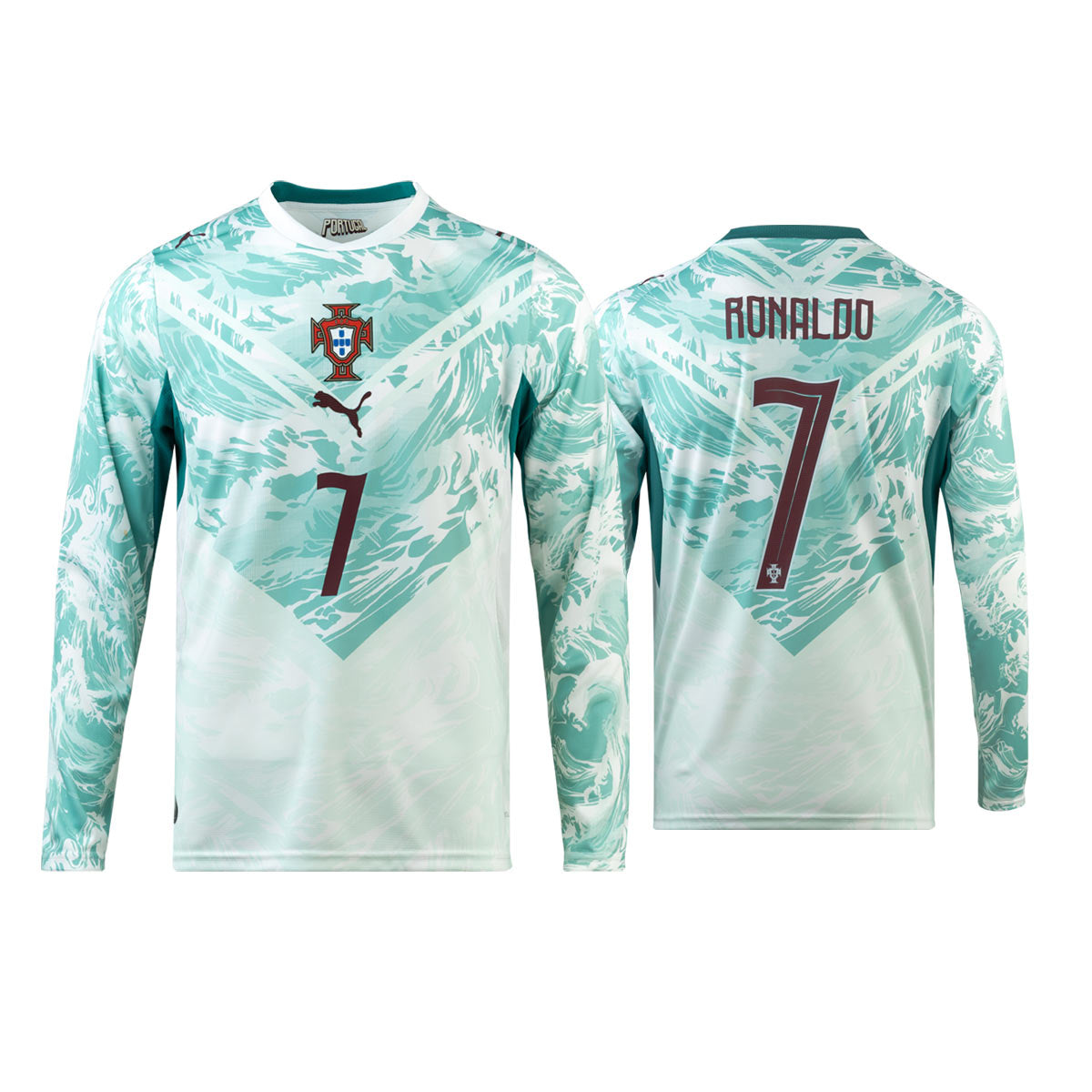 PUMA PORTUGAL 2026 AWAY REPLICA LONG SLEEVE JERSEY RONALDO#7 - PUMA WH ...